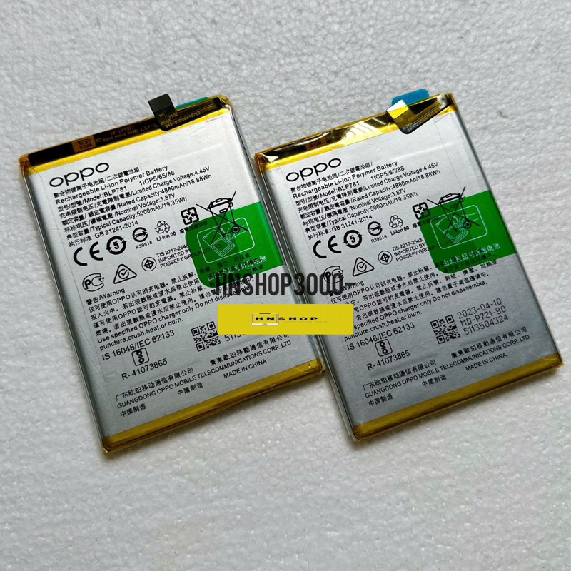 Pin OPPO A92/ A52/ A72 BLP781 5000mAh Zin Chính Hãng- Bảo Hành 6 Tháng ...