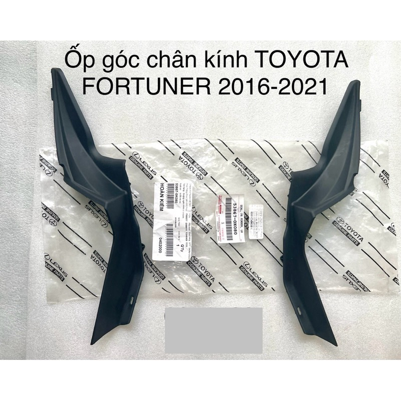 ốp góc kính hay còn gọi là ốp máng nước chân kính Toyota Fortuner 2016 ...