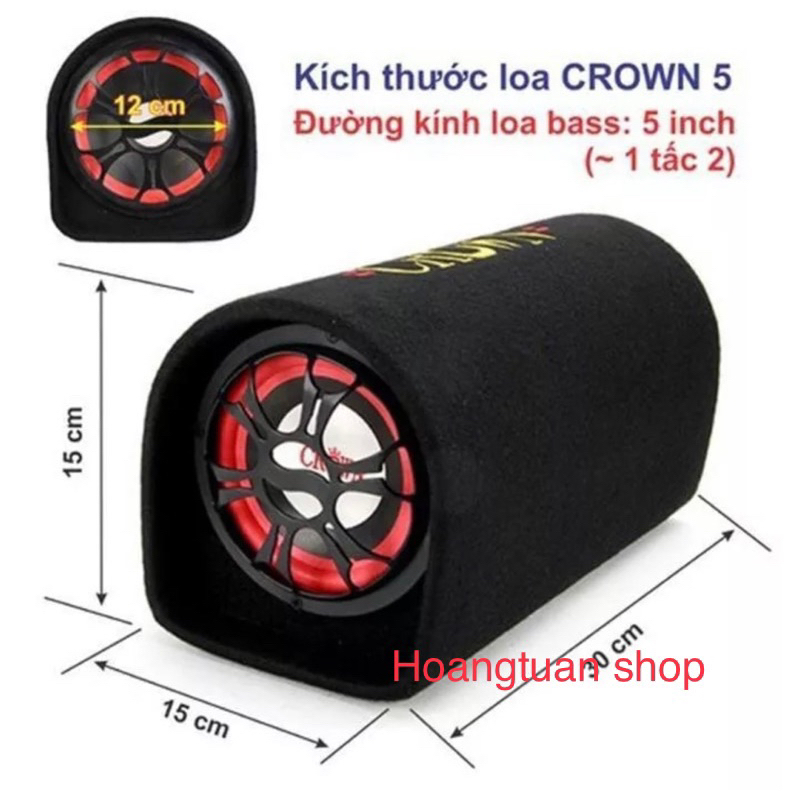 Loa Crown tròn số 5 bluetooth. | Shopee Việt Nam