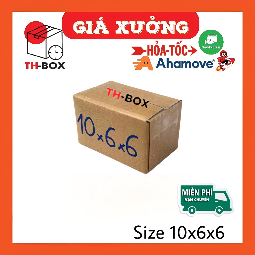 THBOX - 10x6x6 Combo 100 Hộp carton đóng hàng | Shopee Việt Nam
