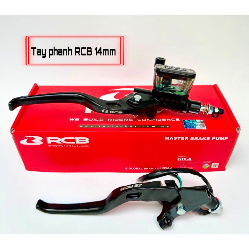 Cặp Tay Phanh ( Tay Thắng ) RCB Bình Dầu Vuông 14mm Gắn Được Cho Tất Cả Các Dòng Xe Côn- Xe Ga ...