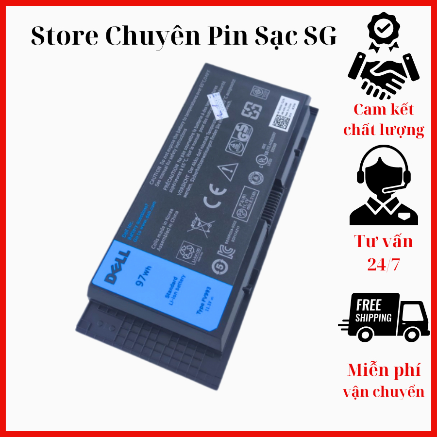 Pin Zin 97w Dell Precision M4600 M4800 M6600 M6800 M6700 M4700 FJJ4W ...