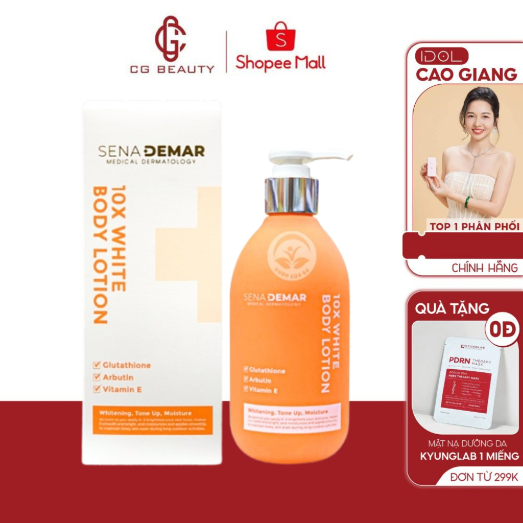 Kem Dưỡng Body Nâng Tone Sena Demar Hàn Quốc 10x White Body Lotion 300g ...