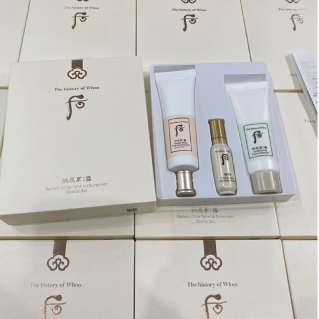 Set Kem Chống Nắng Dưỡng Trắng Whoo Seol Radiant White Tone Up ...