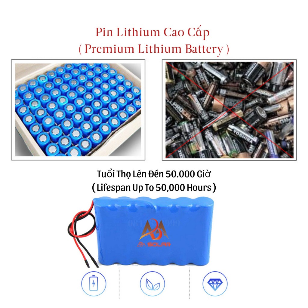 (Quà tặng không bán ) Tem dán tấm pin năng lượng phiếu bảo hành ABM ...