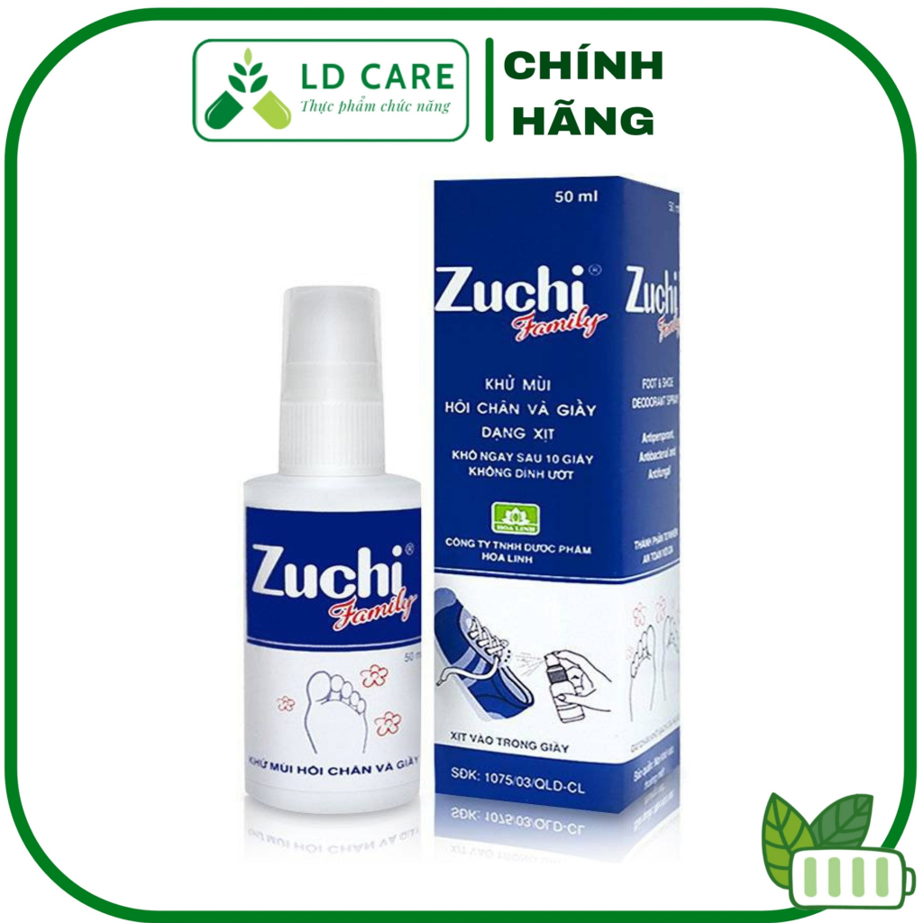 Xịt khử mùi hôi chân và giày (hương quế) Zuchi Family 50ml | Shopee ...