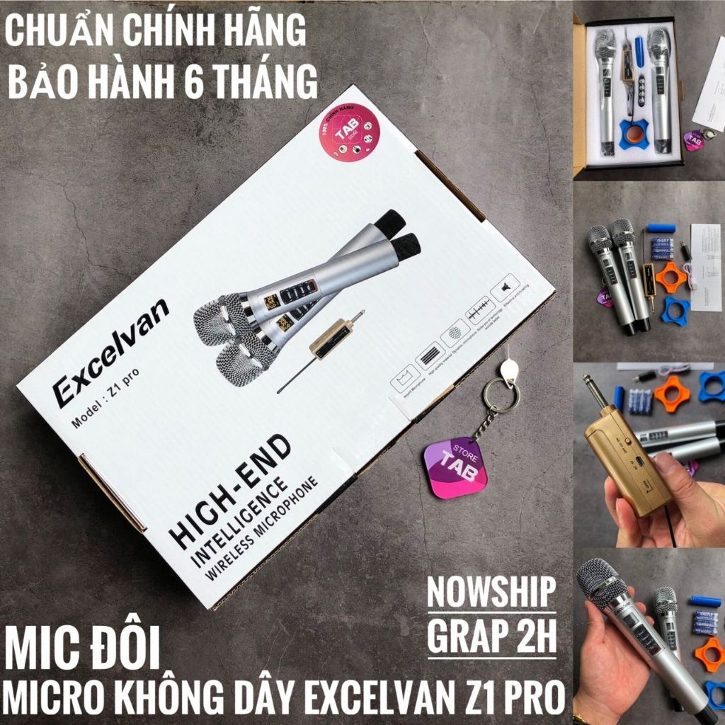 Micro Karaoke Không Dây Excelvan Đôi Z1 Pro, Z2 Pro,Z3 ,AMBER Z1 - Bảo ...
