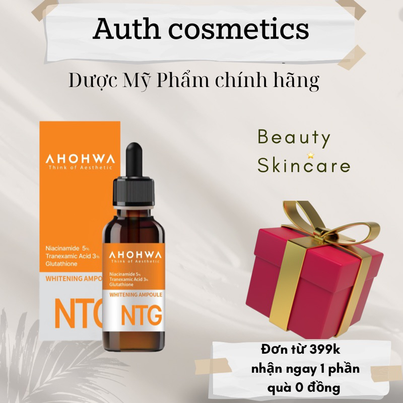 Tinh chất dưỡng trắng, mờ thâm nám Ahohwa Whitening Ampoule NTG (30ml ...