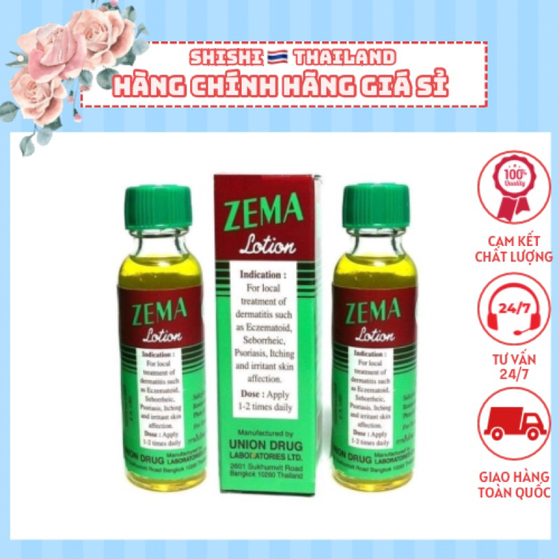 [CHÍNH HÃNG] Dung Dịch Lotion Zema Thái Lan 15ml (chàm,vảy nến,ngứa ...