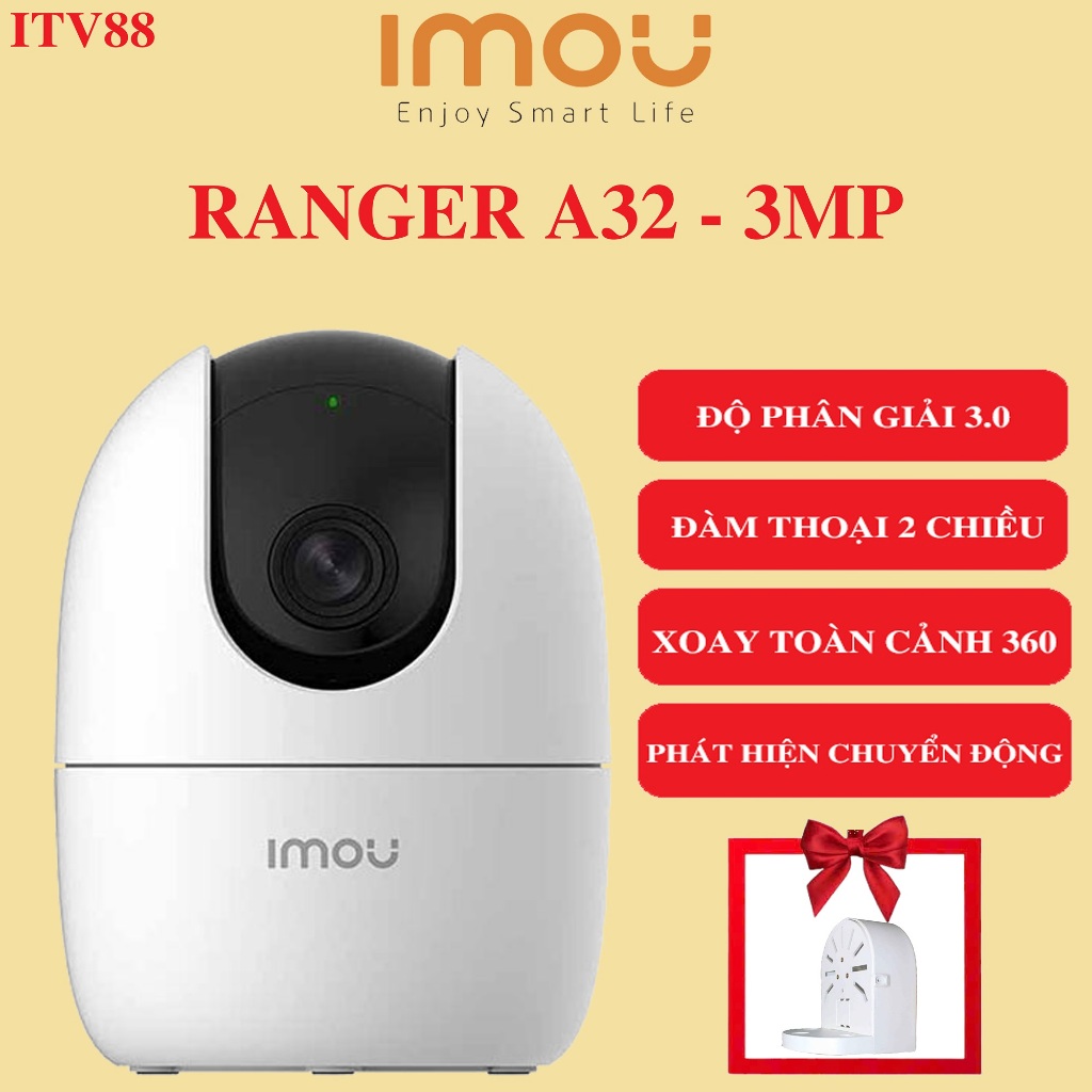 CAMERA WIFI IMOU A32 CHÍNH HÃNG I ĐÀM THOẠI 2 CHIỀU I XOAY 360 I BẢO ...