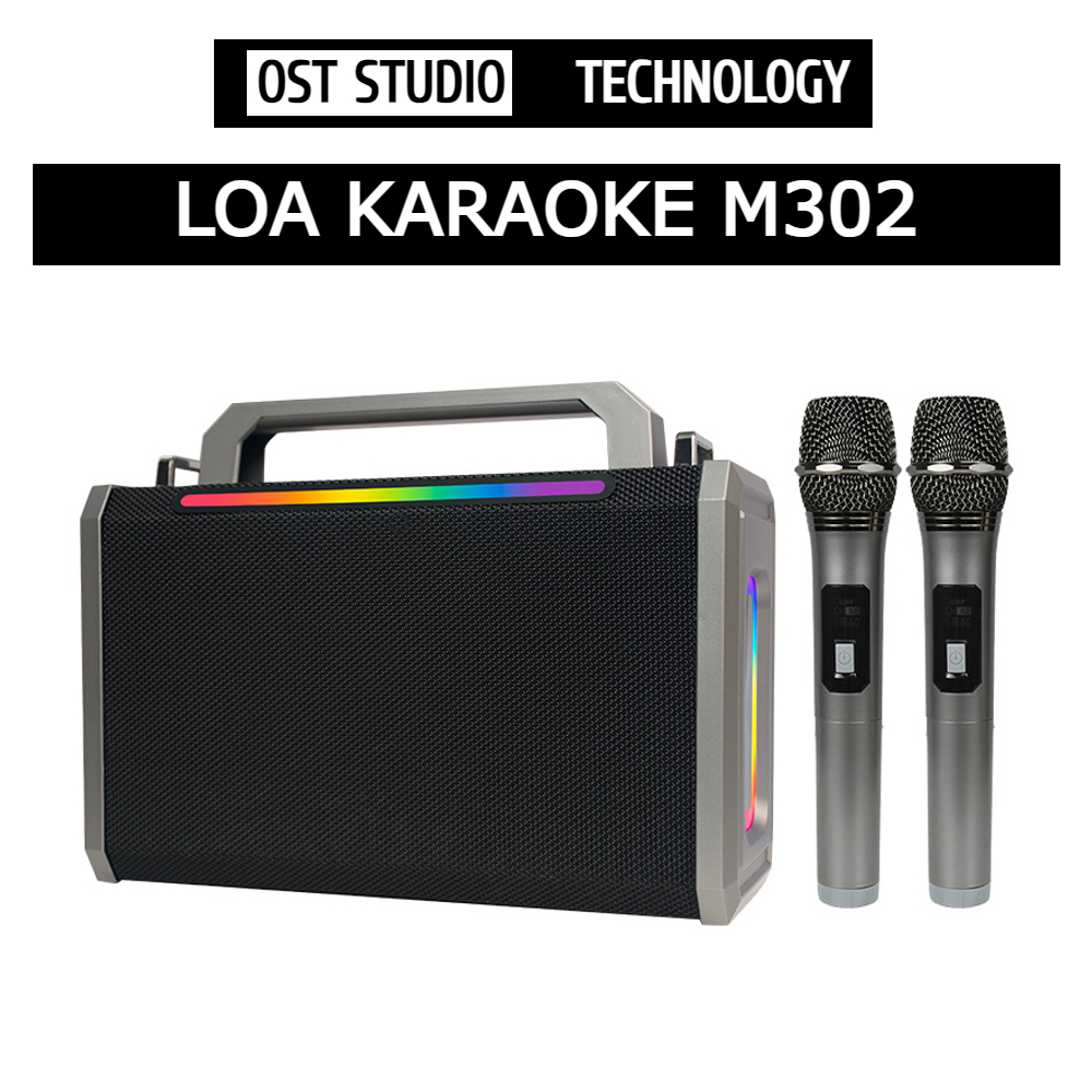 Loa Karaoke Bluetooth M302 Thiết Kế Cực Đẹp, Âm Thanh Sống Động, Pin ...