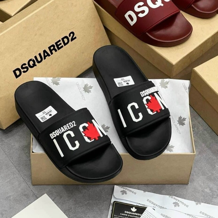 🔥Hot🔥Dép DSQ-ICON Nam Nữ Lá Phong Đỏ Cao Cấp Full Màu Đế Cao 2 Lớp ...