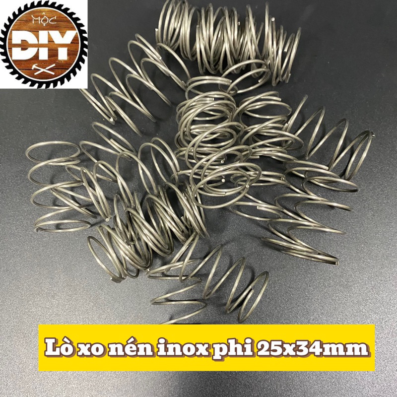 Lò xo nén inox phi 25, dài 34mm, sợi 1.2mm | Shopee Việt Nam