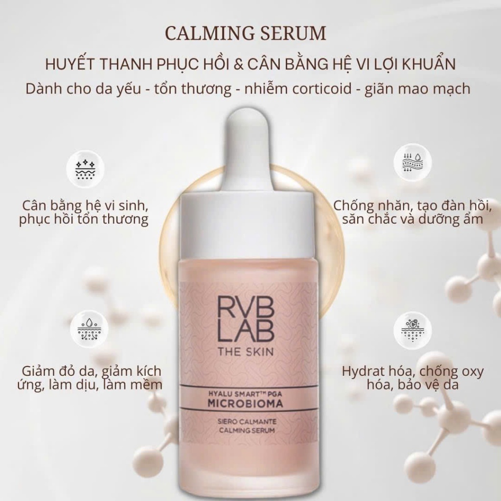 RVB LAB CALMING SERUM HUYẾT THANH PHỤC HỒI DA YÊU-TỔN THƯƠNG-NHIỄM ...