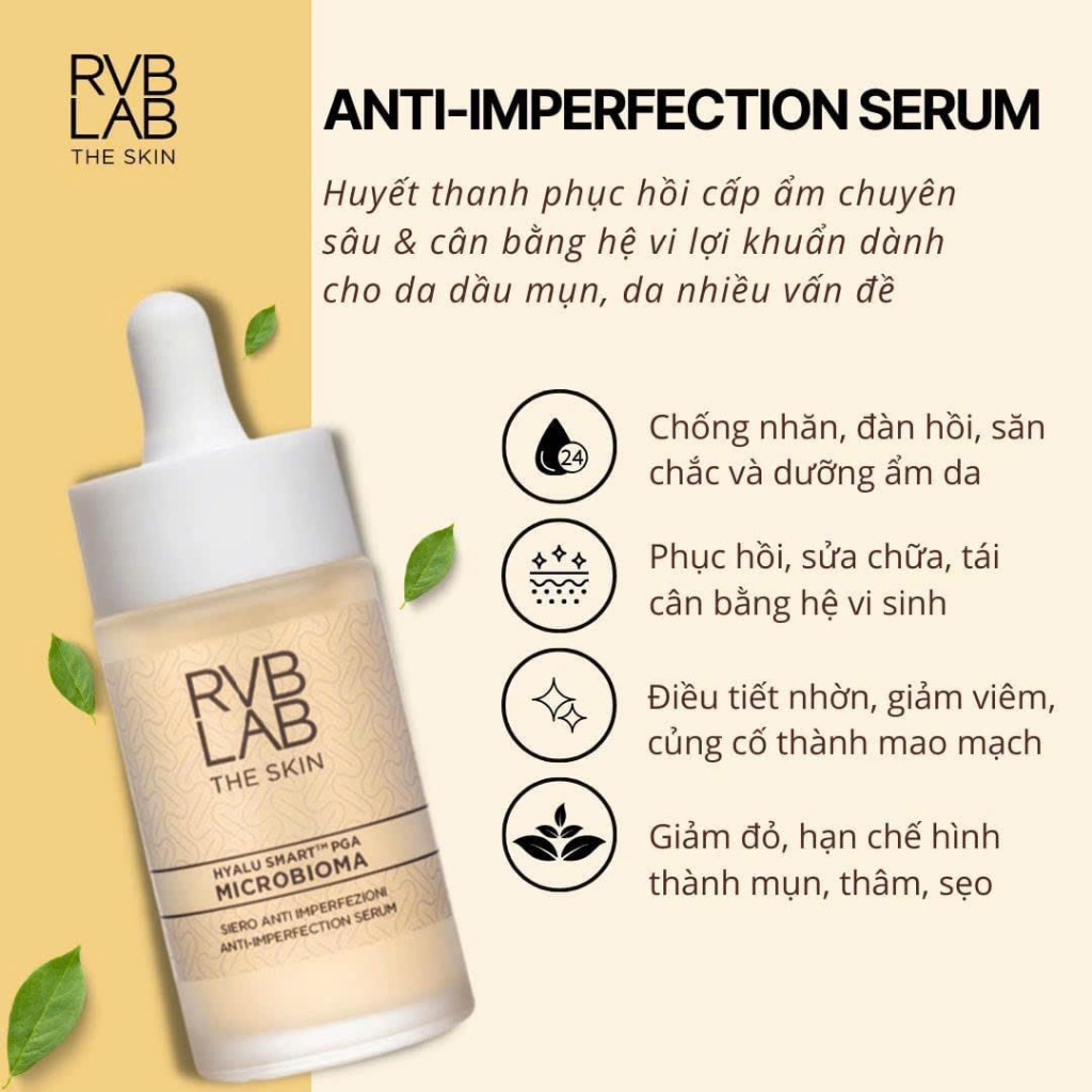 RVB LAB ANTI-IMPERFECTION SERUM HUYẾT THANH PHỤC HỒI DA MỤN 30ML ...