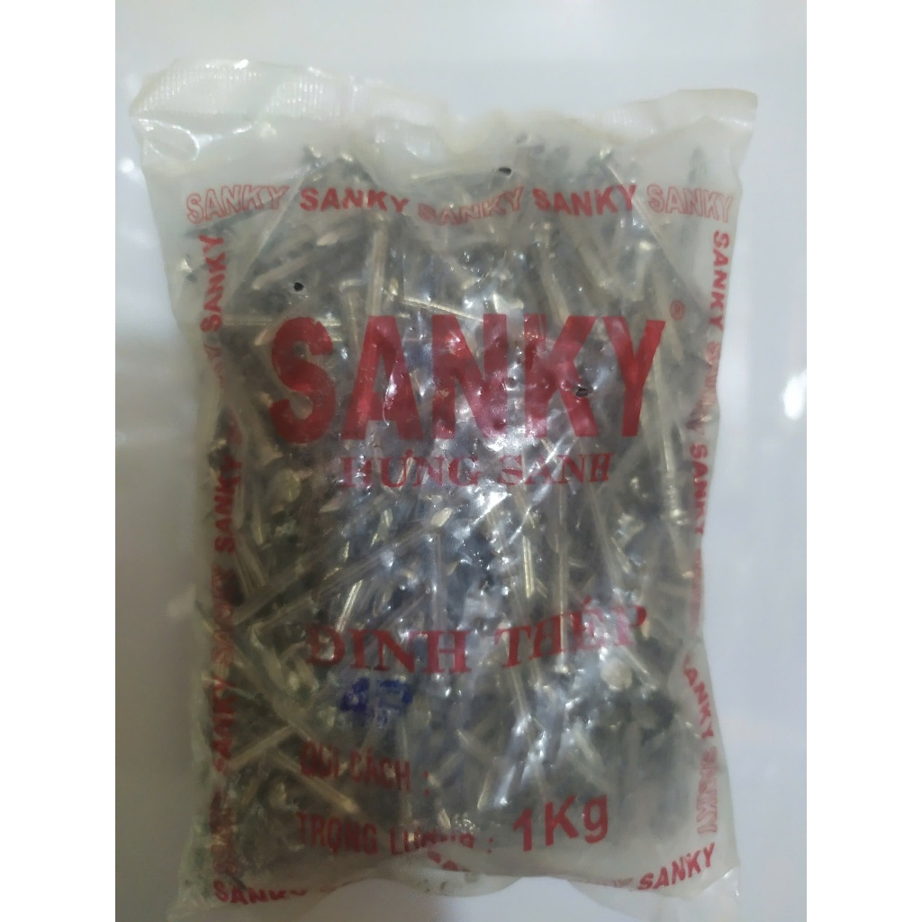 (Xả hàng) Đinh thép Sanky 2p / 3p / 4p /5p / 7p / 8p bịch 1kg | Shopee ...