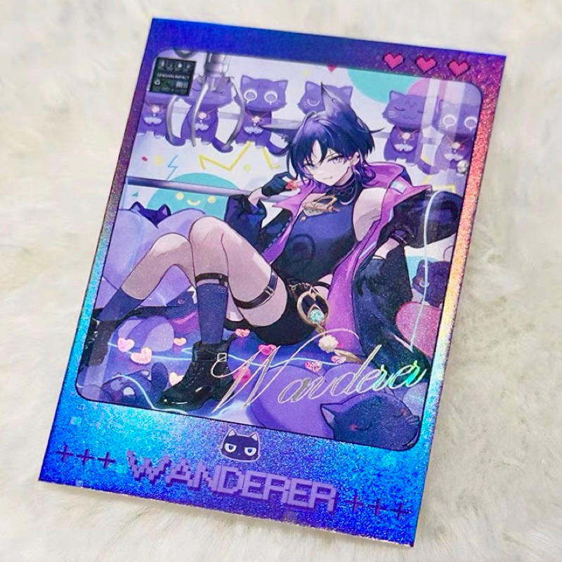 (Hàng artist Trung sẵn) Card bo góc pola Genshin Impact Wanderer ...