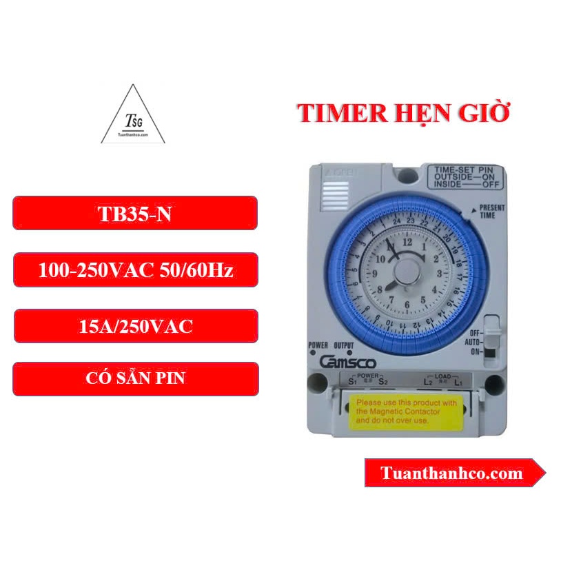 [LOẠI TỐT] Timer Hẹn Giờ Camsco TB35-N | Shopee Việt Nam