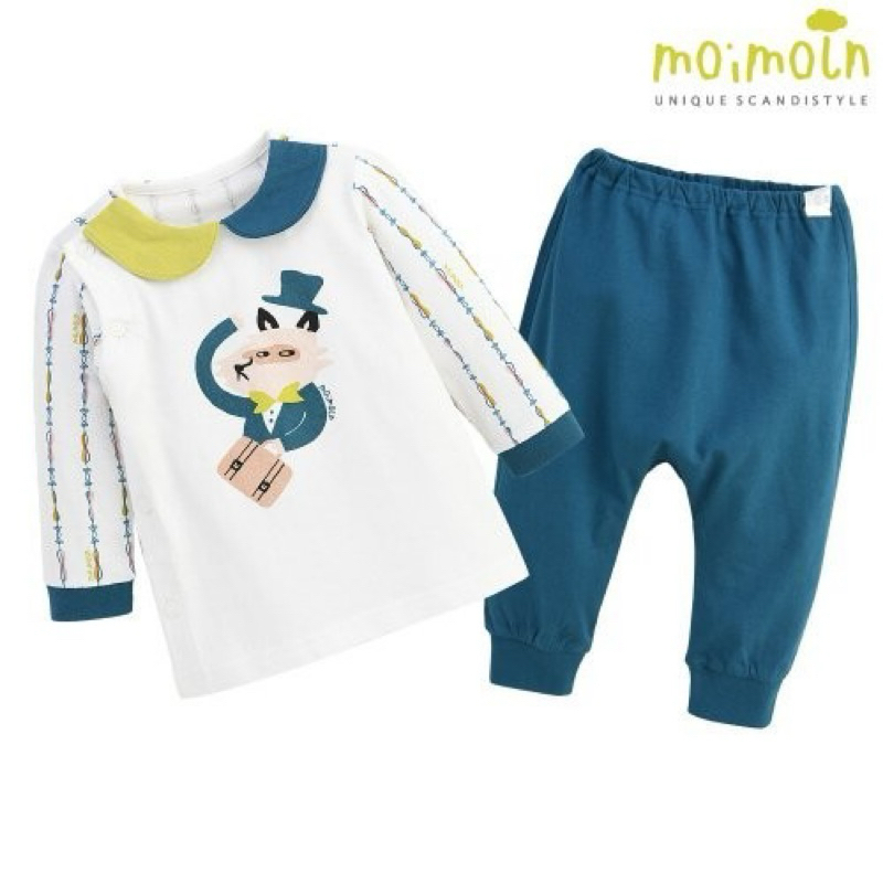 Bộ cotton cổ sen hình cáo Moimoln - Hàng authentic nhập khẩu Hàn Quốc [Size 80] | Shopee Việt Nam