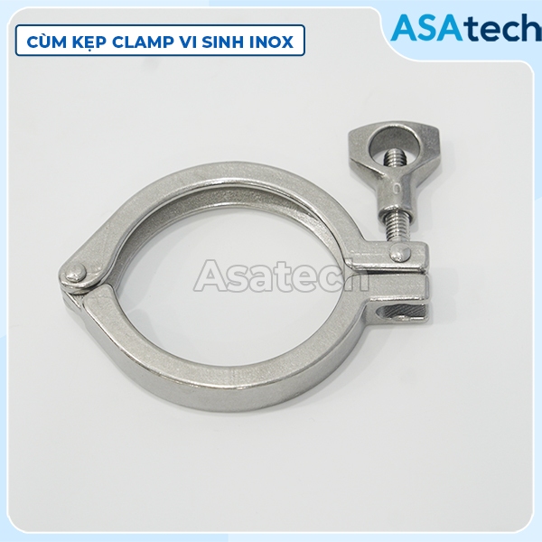 Cùm clamp vi sinh Inox 304, Kẹp cùm vi sinh, đai kẹp clamp, phụ kiện vi sinh Carten Pipe ...