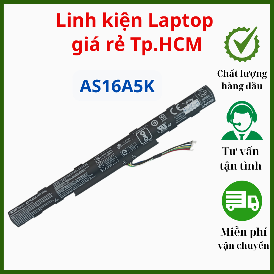 Pin Laptop Acer Aspire F5-573 E5-475 E5-476 E5-523 E5-533 E5-575 E5-576 ...