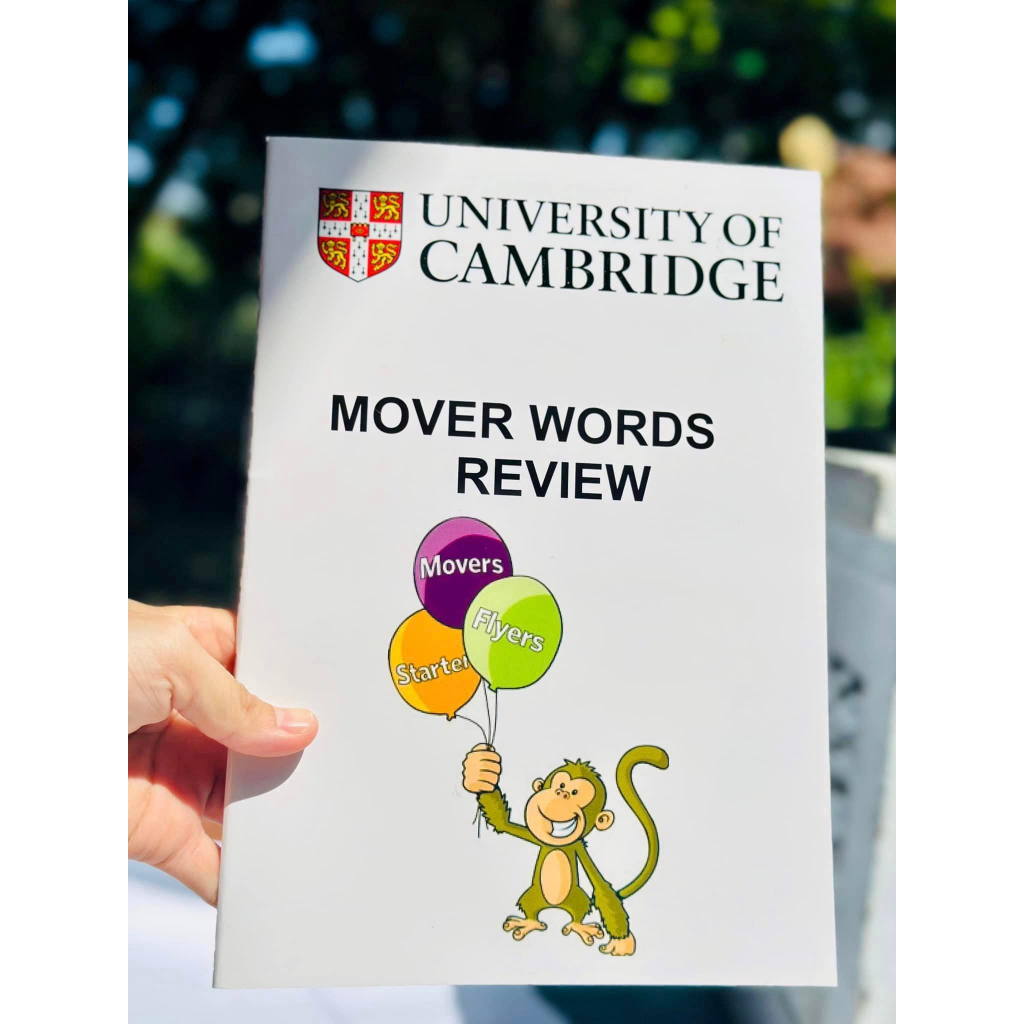 Sách - Vở viết Cambridge Movers words review | Shopee Việt Nam