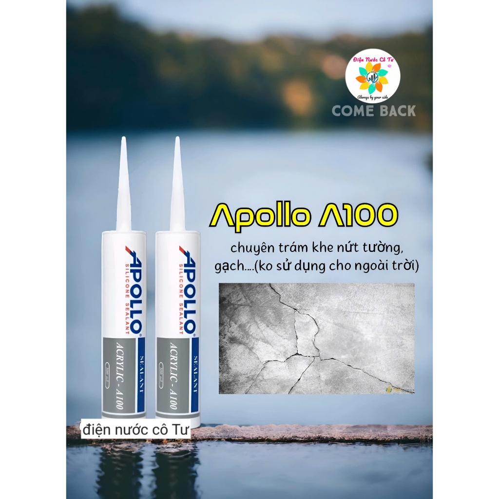 Keo silicone Apollo A100 màu trắng sữa (không phù hợp cho những ứng ...