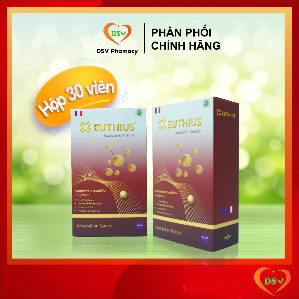 EUTHIUS - HỘP 30 VIÊN - 100% Từ Pháp - Hỗ Trợ Tăng Cường Sức Đề Kháng ...
