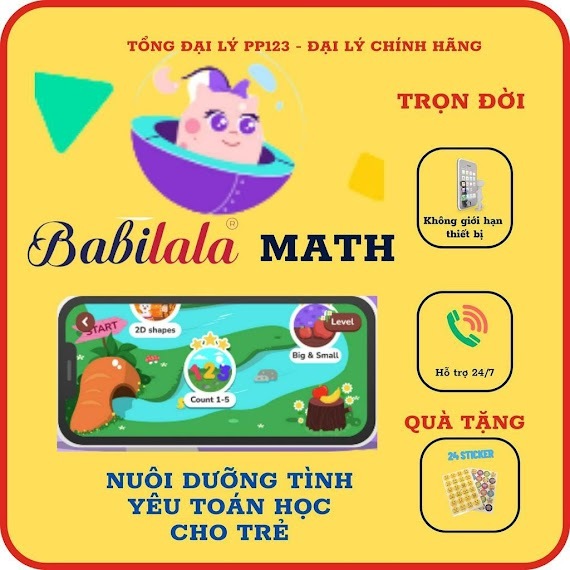 Babilala Math Trọn đời cho bé 3-8 Tuổi ( học toán tiếng anh) | Shopee ...