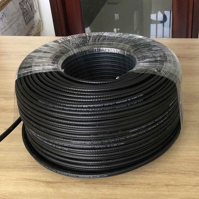 2met Cáp đồng trục RG6 chôn ngầm tri-shield có dây gia cường, màu đen ...