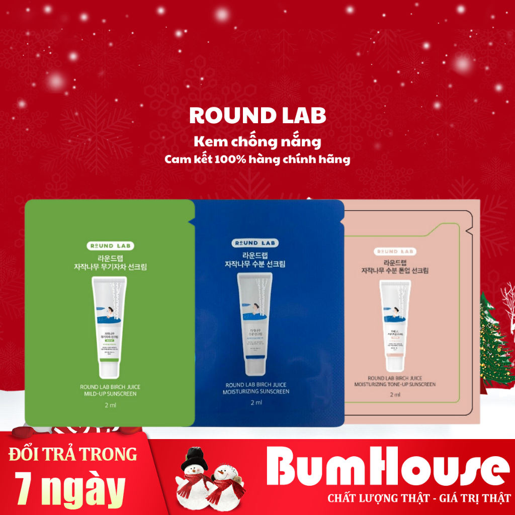 [GÓI SAMPLE 2ml] Kem chống nắng roundlab Round lab Birch Juice ...