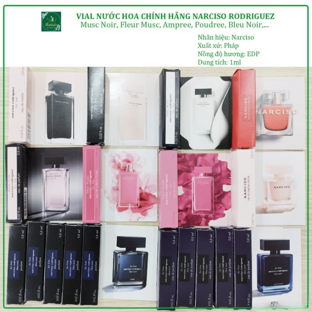 Nước hoa Vial Narciso Rodriguez các mùi | Shopee Việt Nam