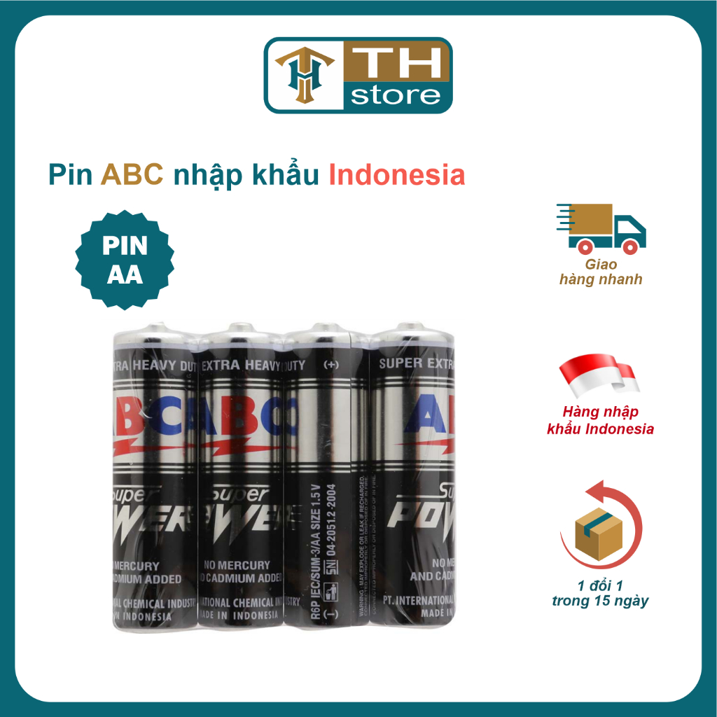 Pin AA ABC Super Power 1.5V nhập khẩu Indonesia | Shopee Việt Nam