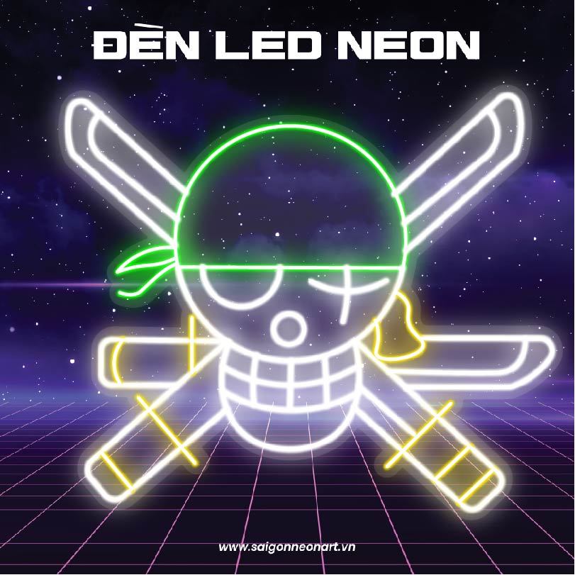 Đèn LED neon Roronoa Zoro - Manga One Piece trang trí | Shopee Việt Nam