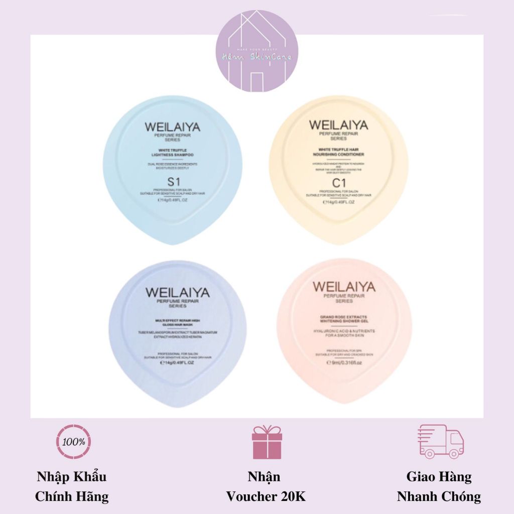 Weilaiya Sample - Mẫu Dùng Thử Tắm Gội Xả Hấp Mini | Shopee Việt Nam