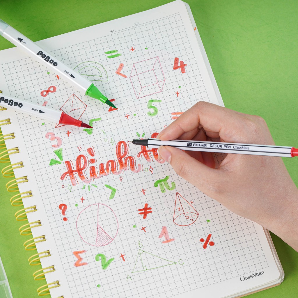 Bộ Bút Brush Classmate Decor Pen Trang Trí Tiêu Đề, Bút Viết ...