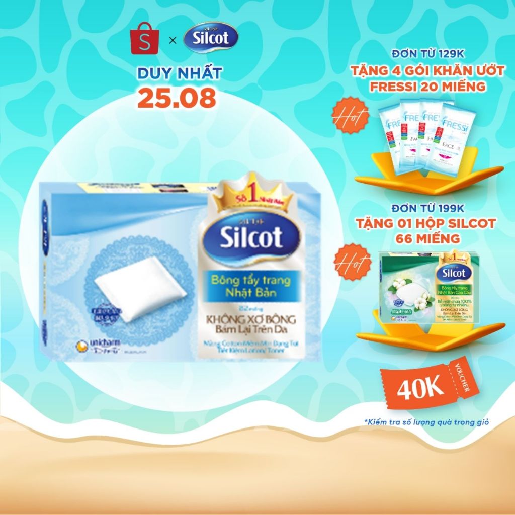Bông trang điểm (bông tẩy trang) Silcot 82 miếng/hộp | Shopee Việt Nam