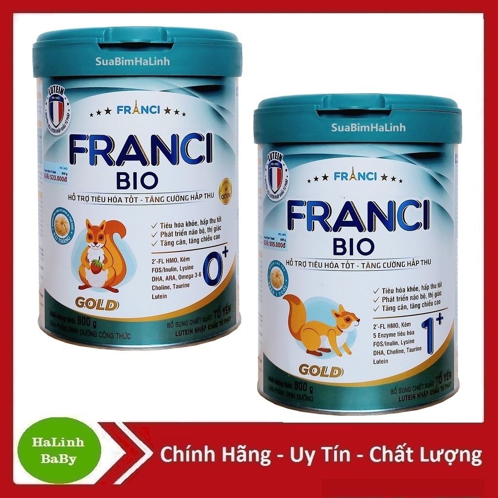 Sữa Bột Franci Bio 0+ 1+ Lon 800g [HSD 2026] | Shopee Việt Nam