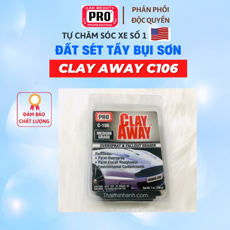 Đất sét tẩy bụi sơn hãng PRO nhập khẩu Mỹ giúp bề mặt sơn nhẵn mịn - Medium Clay C106 | Shopee ...
