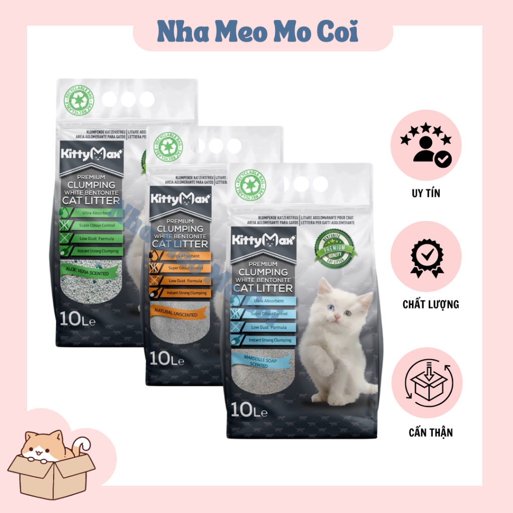 Cát vệ sinh cho mèo - Cát Bentonite Kitty Max ,urtral clean pro 10L ...