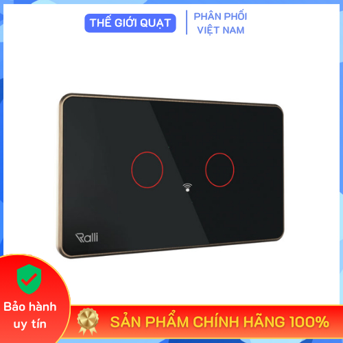 [HỎA TỐC] Công tắc cảm ứng WiFi Rạng Đông (Ralli) CTCU.WF CN.02T 300W 2 công tắc - Hàng chính ...