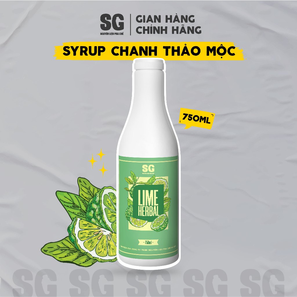 Syrup Lime Herbal Chanh Thảo Mộc Chai 750ml Hương Vị Trái Cây VN Đậm ...