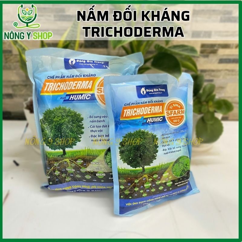 Chế phẩm nấm đối kháng Trichoderma plus Sfarm - 1Kg-500g - ủ phân - Bón ...