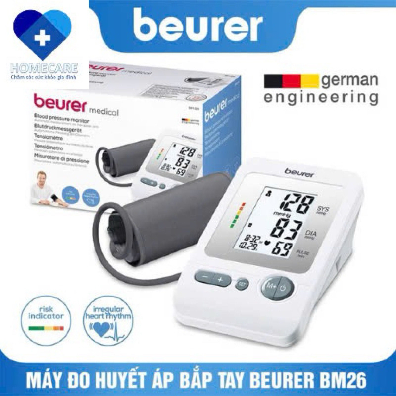 Máy đo huyết áp bắp tay Beurer Đức BM26 - Bảo Hành 3 Năm | Shopee Việt Nam