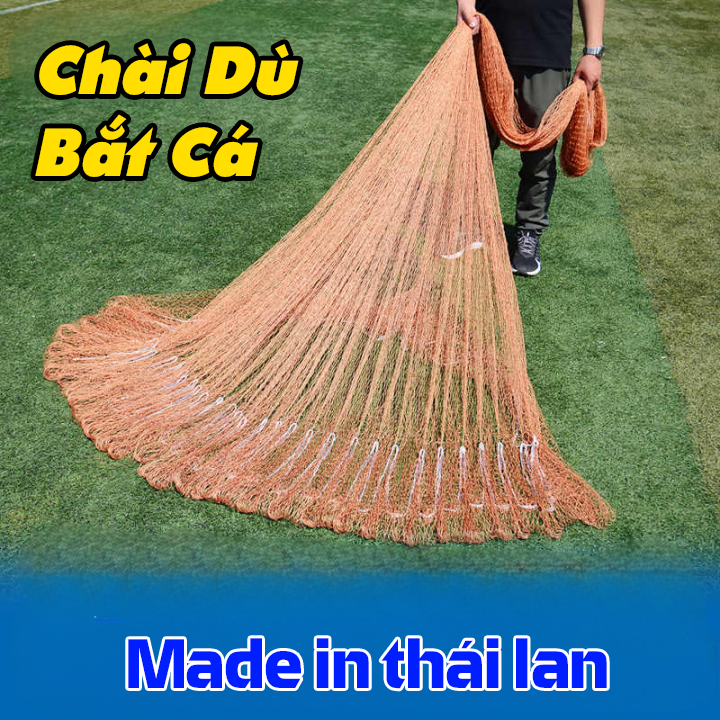 Chài Dù Thái Lan Cao 4M Bung 8m nặng 5KG - 4cmChì Đúc Nguyên Khối Cao cấp Made in Thái Lan ...