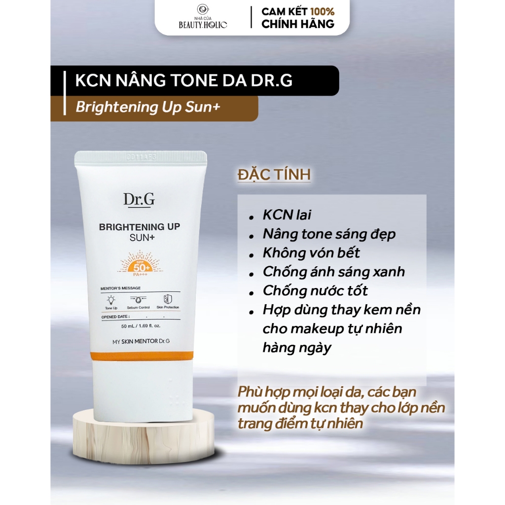 Kem chống nắng nâng tone DR.G BRIGHTENING UP SUN | Shopee Việt Nam