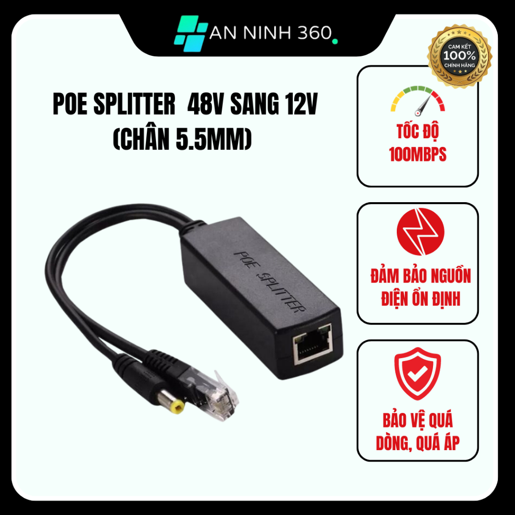 [HỎA TỐC] [HÀNG XỊN] Bộ tách Jack POE Spiltter 48v ra 12v | 5v cho ...