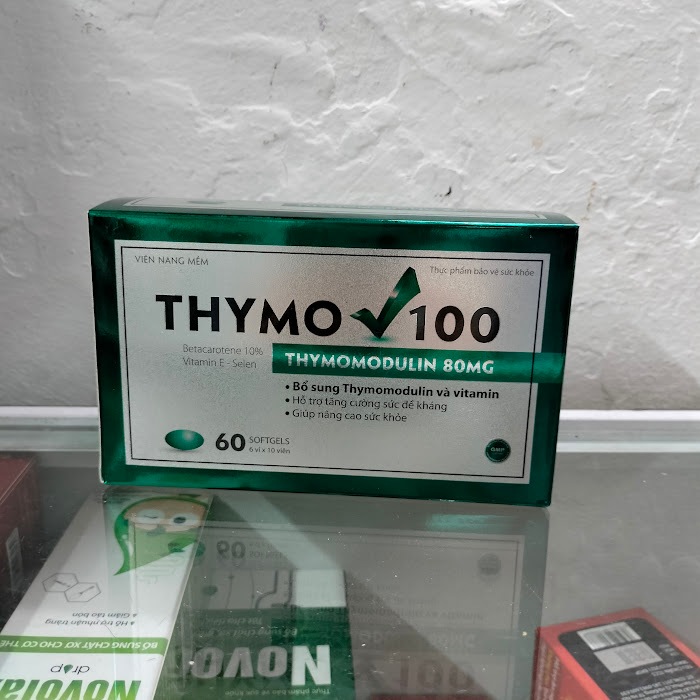 [Chính hãng] Viên nang mềm THYMO 100 Mới Thymomodulin 80MG - Hộp 60 ...