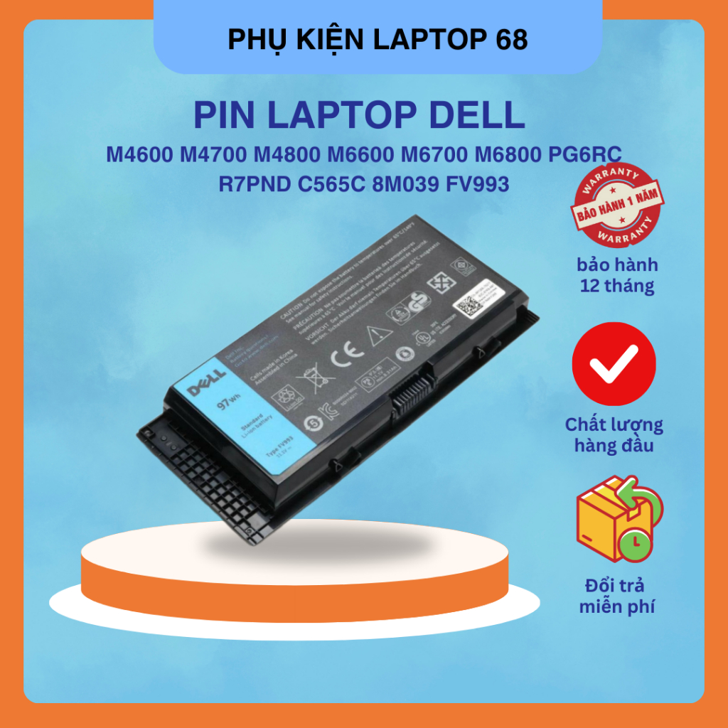Pin Zin 97w Dell Precision M4600 M4700 M4800 M6600 M6700 M6800 PG6RC ...