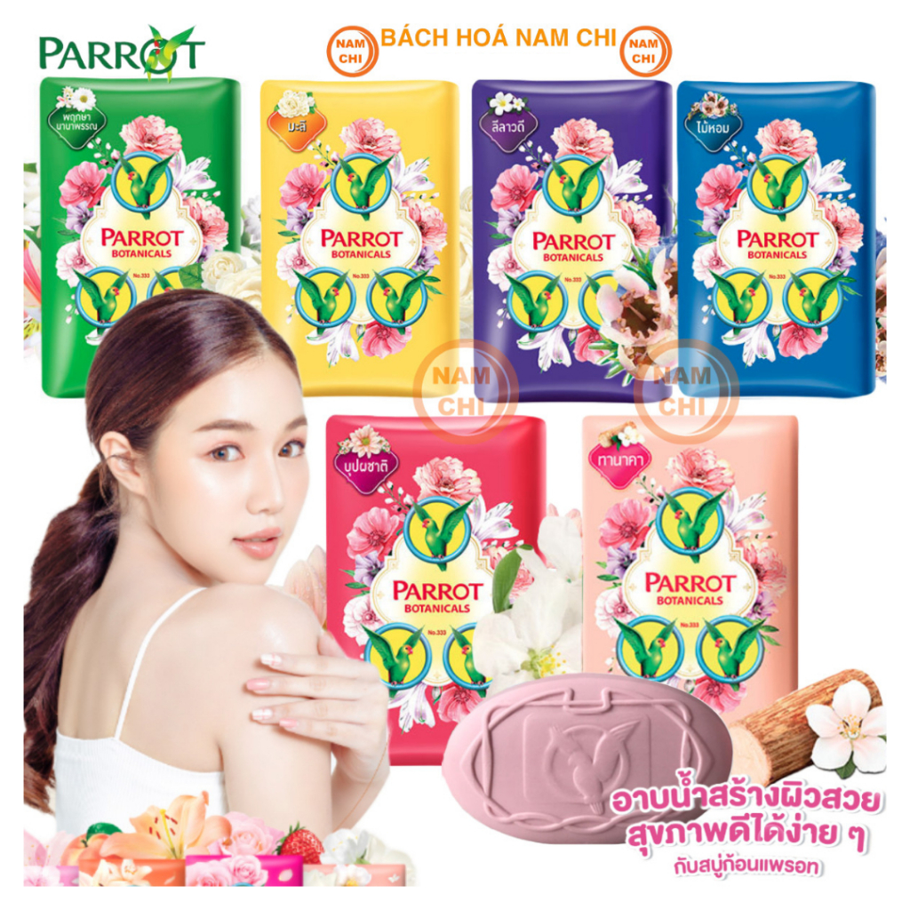 [SOAP VẸT] Xà Phòng Vẹt Thái Lan PARROT BOTANICALS 55G Cực Thơm Cho Da Trắng Sáng Mịn Màng ...